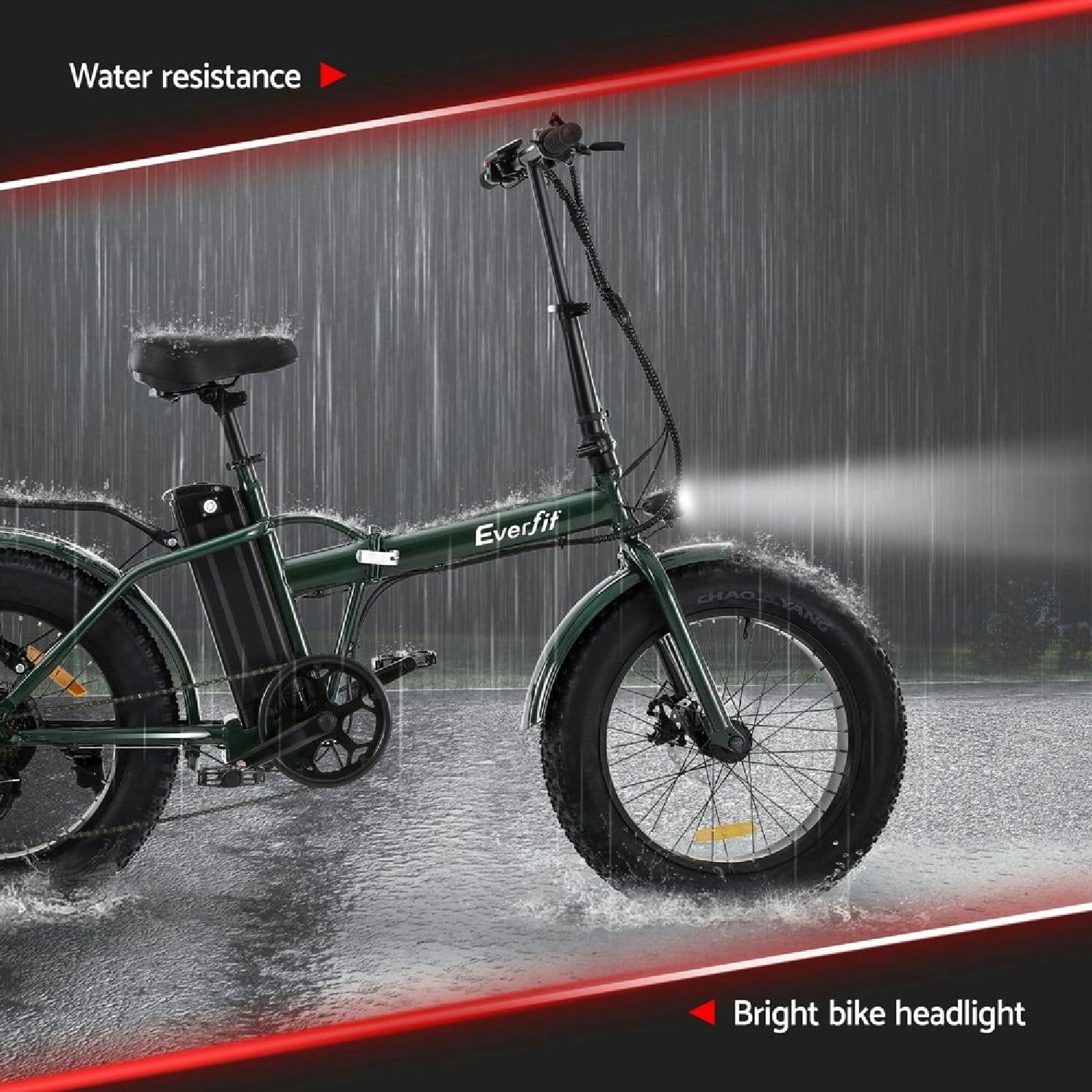 20 Inch Folding Electric Bike Urban City Bicycle eBike Rechargeable Green AU1306621